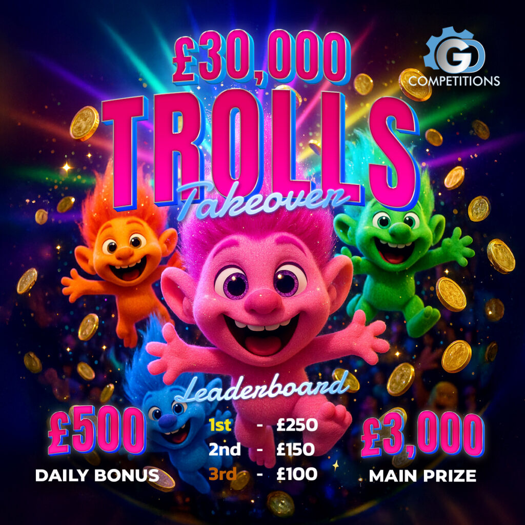 £30,000 Trolls Takeover Leaderboard Challenge – Geardown Competitions