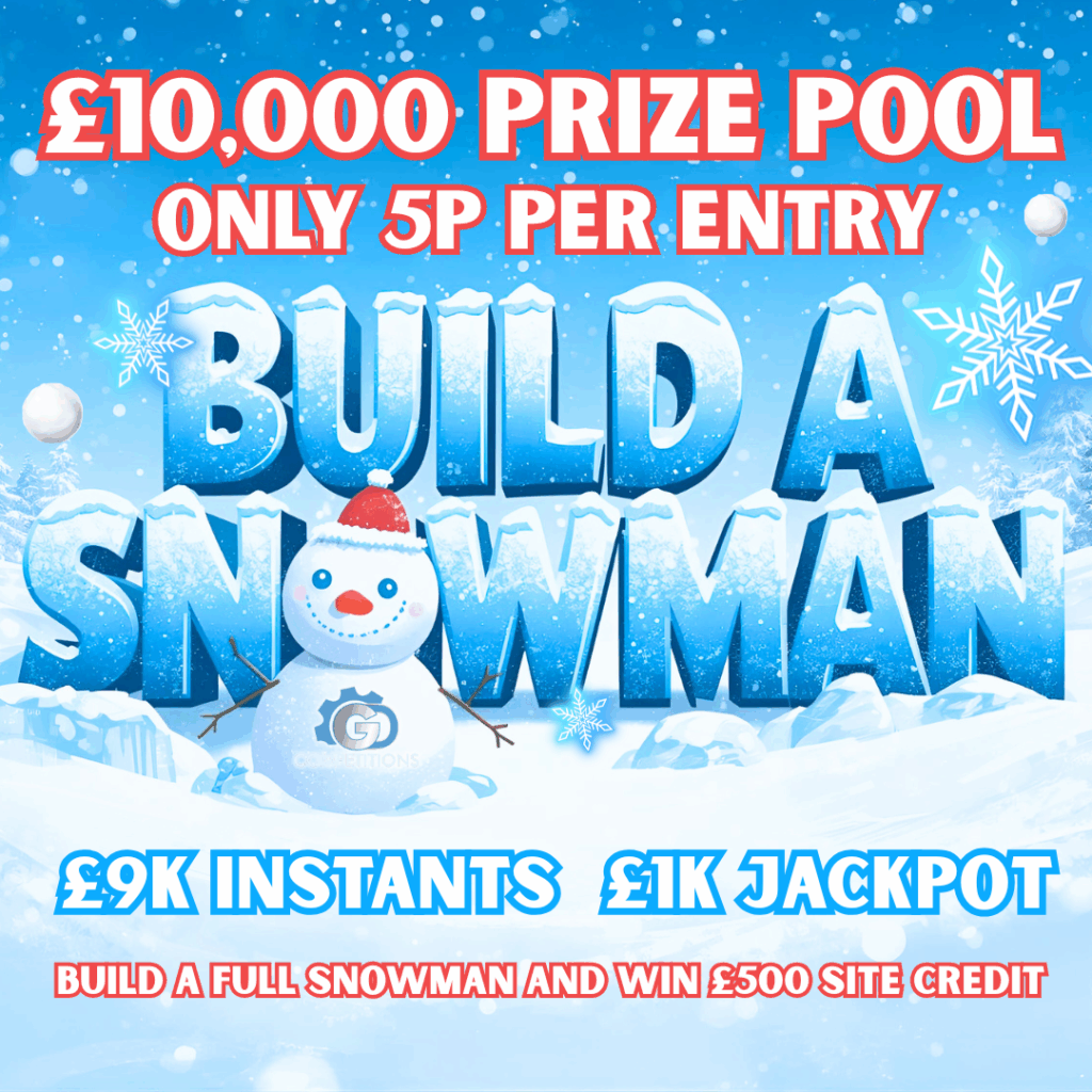 £10K Build a Snowman – WIN £750 Instantly! – Geardown Competitions